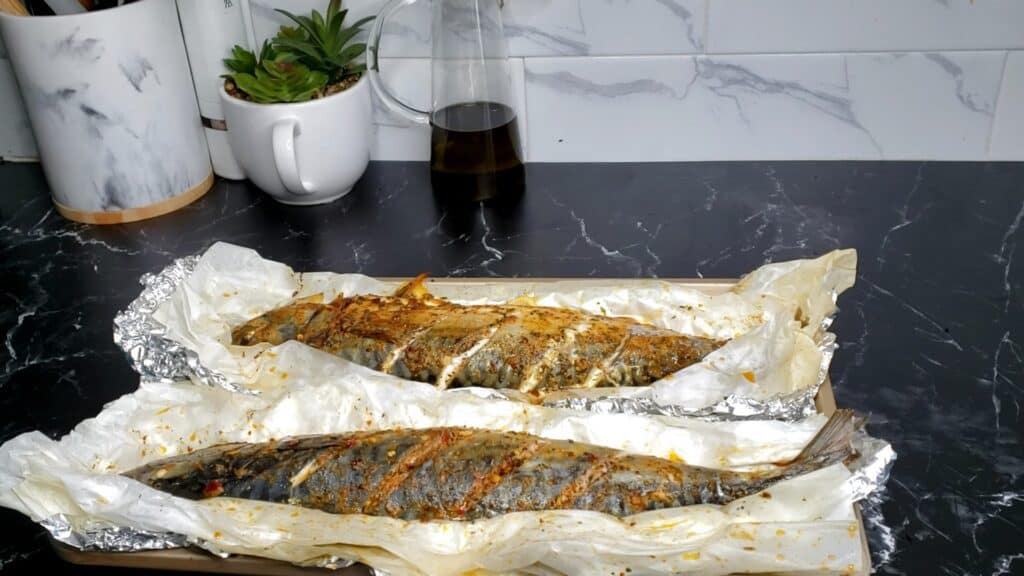 Oven Baked Whole Mackerel - Cooking With Claudy