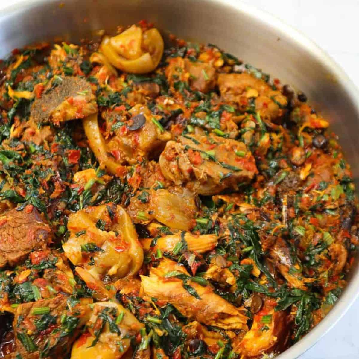 Spinach Stew (Efo riro) - Cooking With Claudy