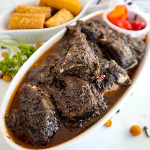 Mbongo Tchobi (Spicy Black Stew) - Cooking With Claudy