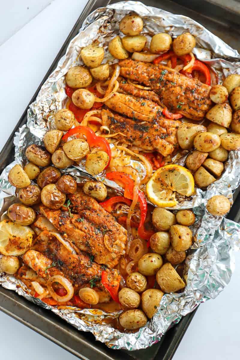 Baked Fish Foil Packets - Cooking With Claudy