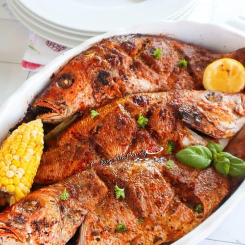 Tasty Oven Baked Red Snapper - Cooking With Claudy