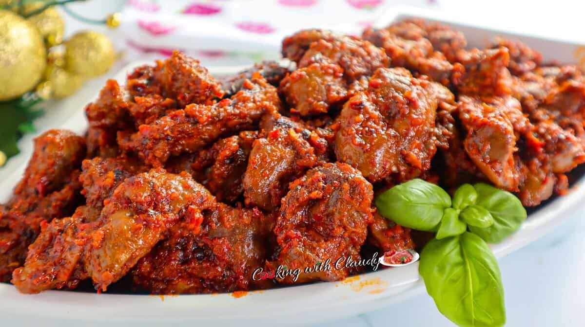 Peppered Gizzard - Cooking With Claudy