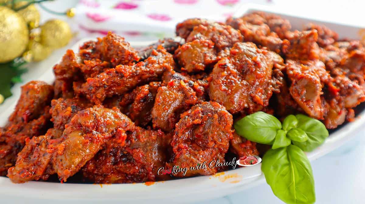 Peppered Gizzard - Cooking With Claudy