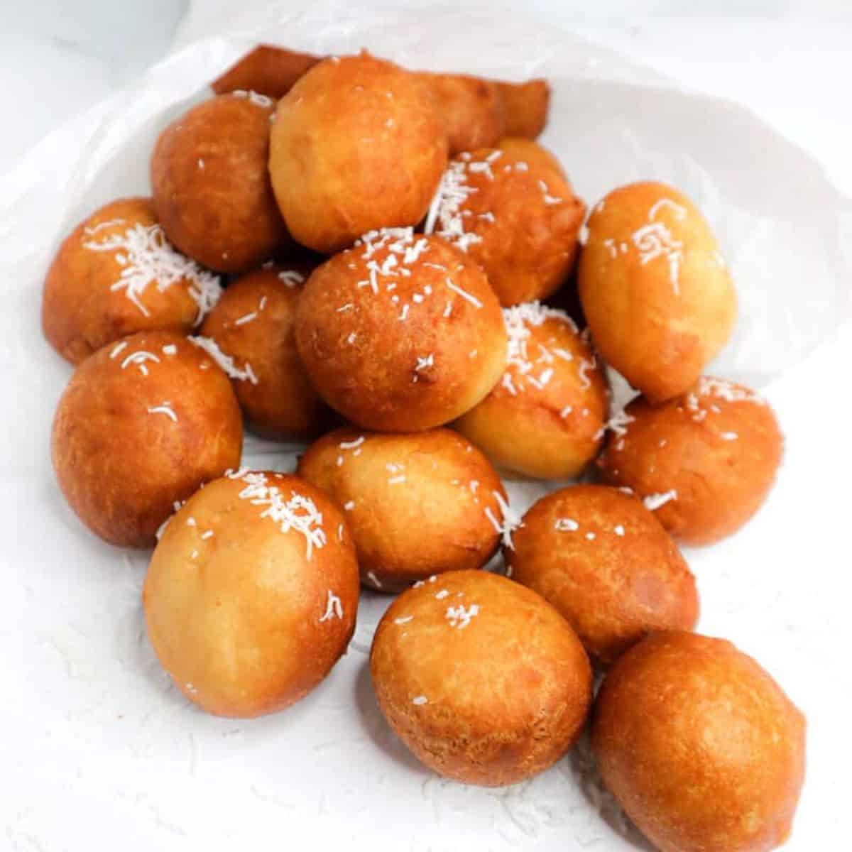 Coconut Puff-Puff (Coconut Deep Fried Dough) - Cooking With Claudy