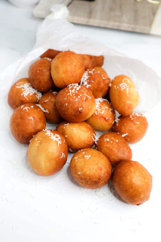 Coconut Puff-Puff (Coconut Deep Fried Dough) - Cooking With Claudy