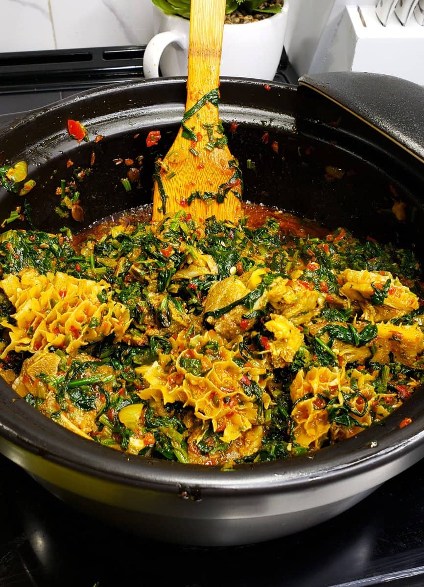 Spinach Stew (Efo riro) - Cooking With Claudy