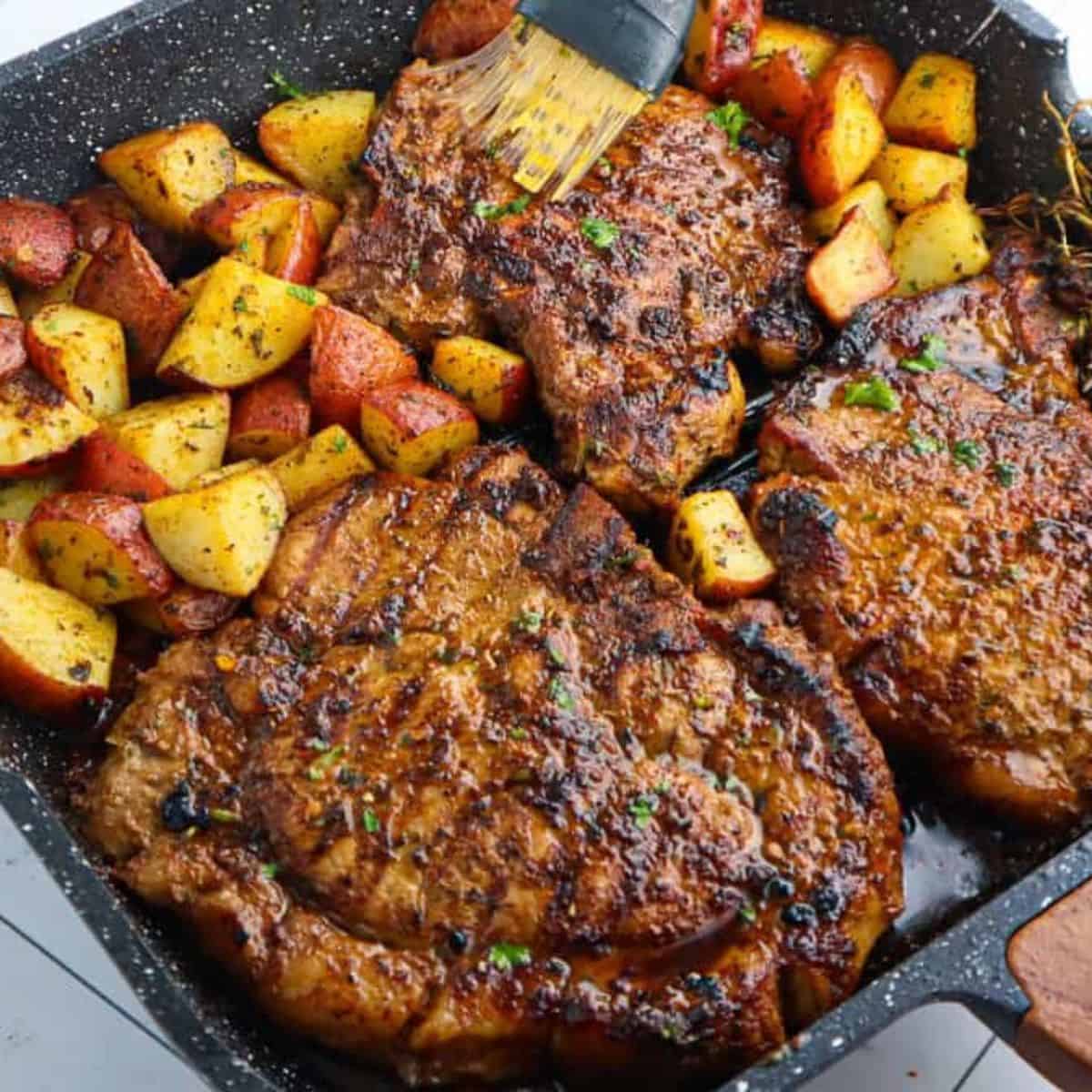 Pan Grilled Pork Chop - Cooking With Claudy