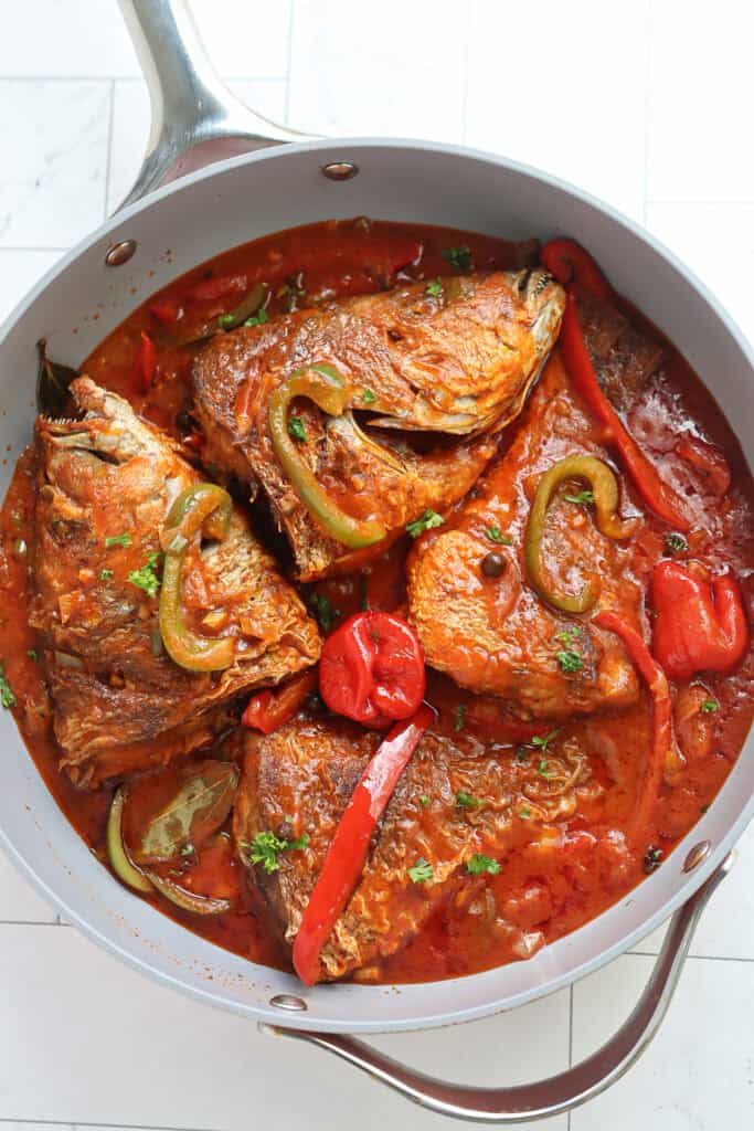 Caribbean Stewed Fish - Cooking With Claudy