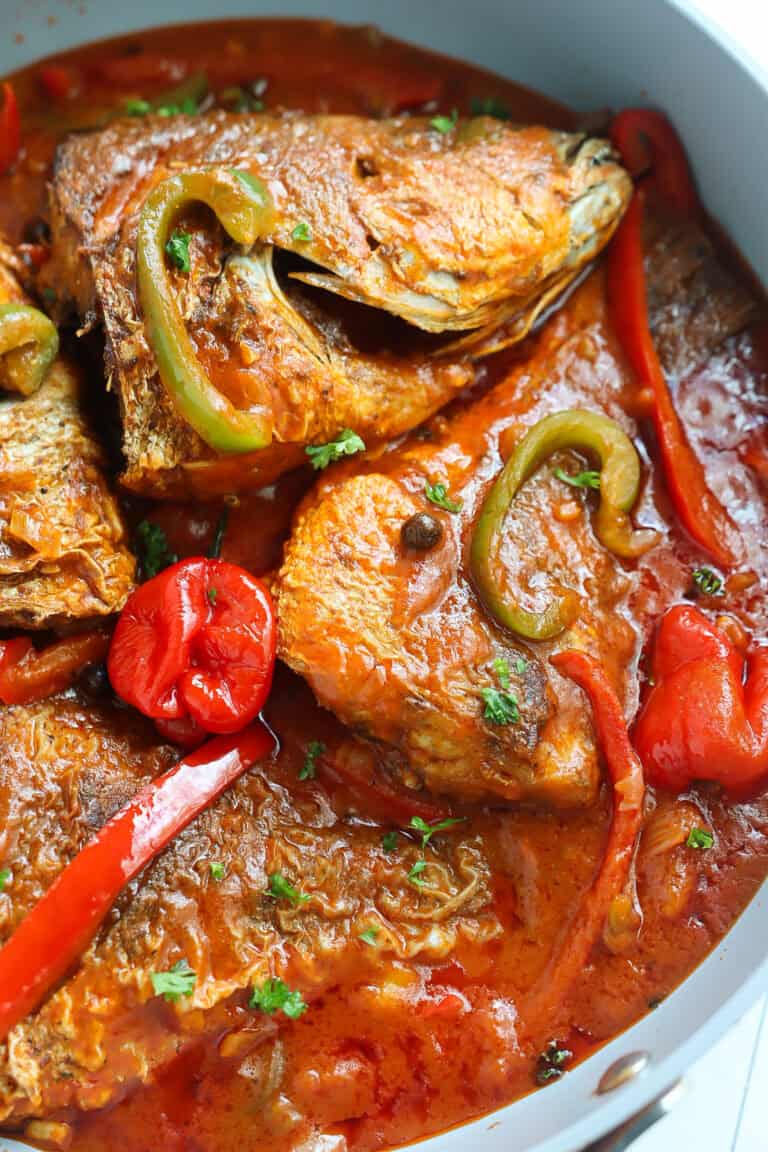 Caribbean Stewed Fish - Cooking With Claudy