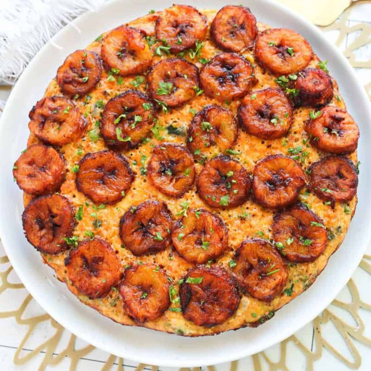 Plantain Frittata - Cooking With Claudy