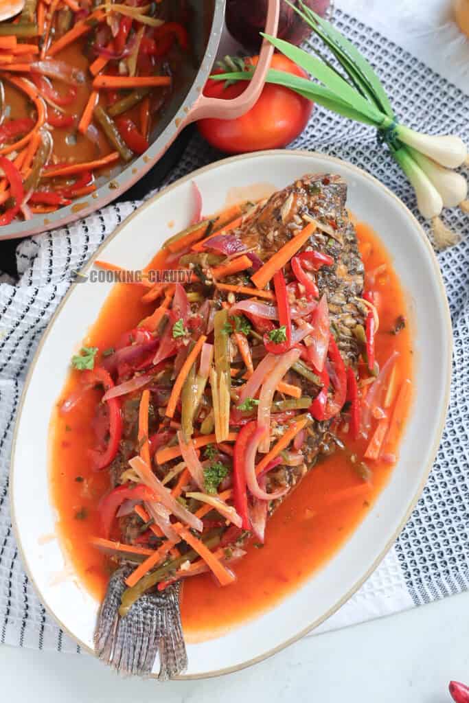 Sweet and Sour Escabeche Fish - Cooking With Claudy