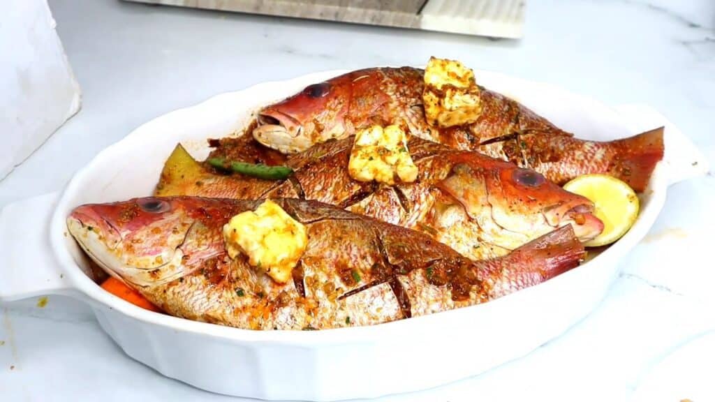 Tasty Oven Baked Red Snapper - Cooking With Claudy