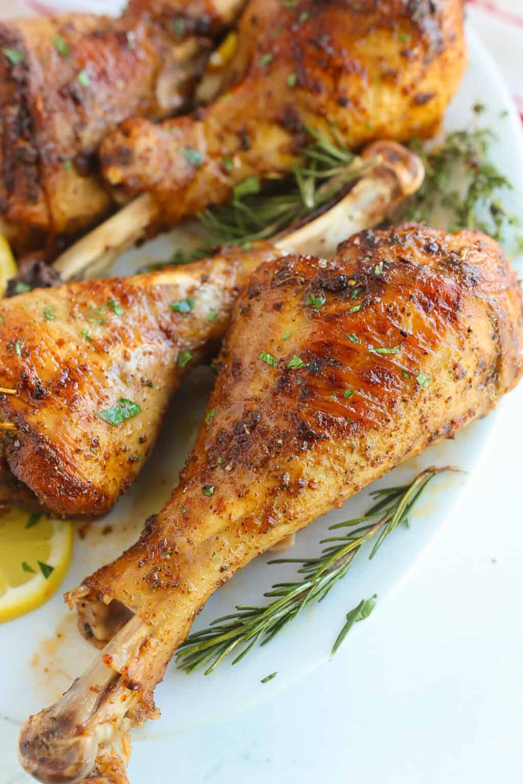 Baked Turkey Drumsticks - Cooking With Claudy