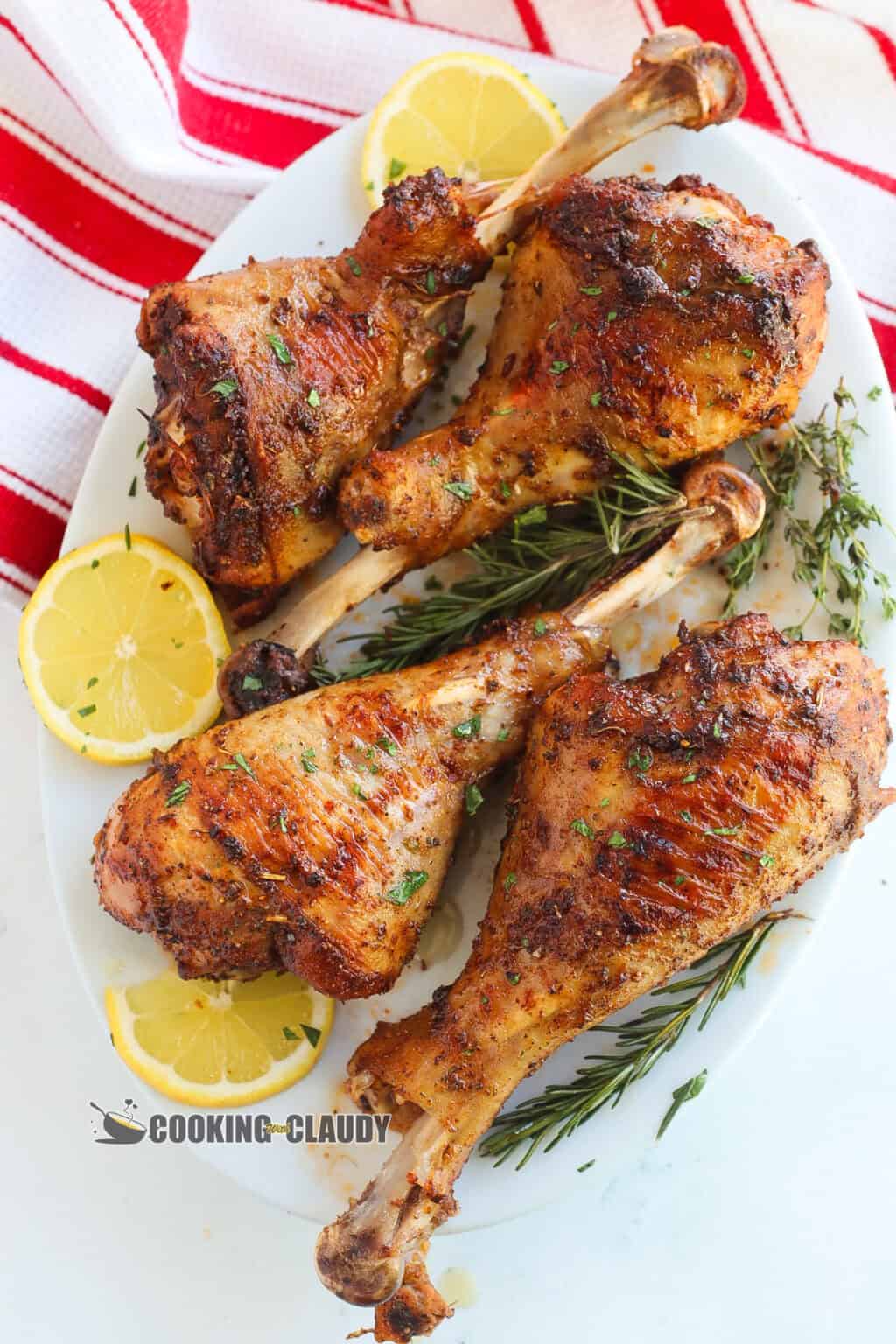 Baked Turkey Drumsticks - Cooking With Claudy