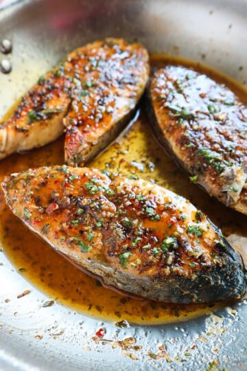 Easy Fish in Garlic Butter Sauce - Cooking With Claudy