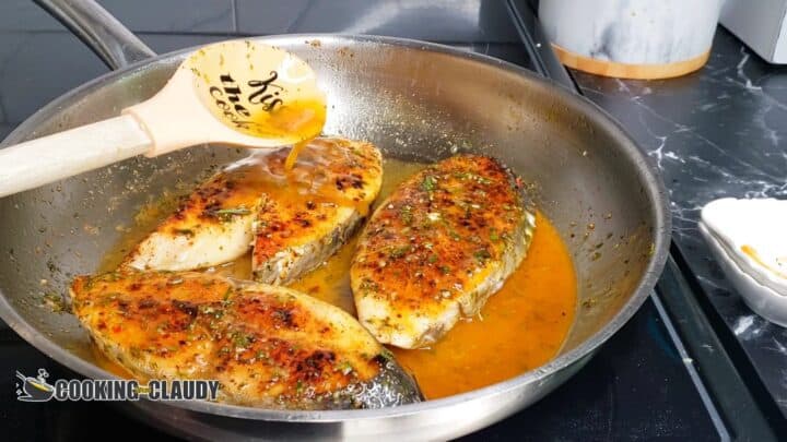Easy Fish in Garlic Butter Sauce - Cooking With Claudy