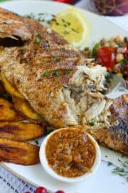 Caribbean Grilled Red Snapper - Cooking With Claudy