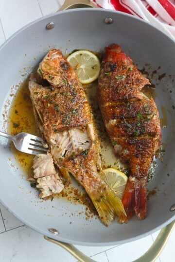 Crispy Pan-Seared Whole Red Snapper - Cooking With Claudy